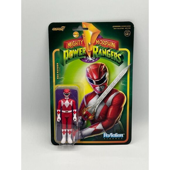 Superga | Toys | Super7 Mighty Morphin Power Rangers Red Ranger ...
